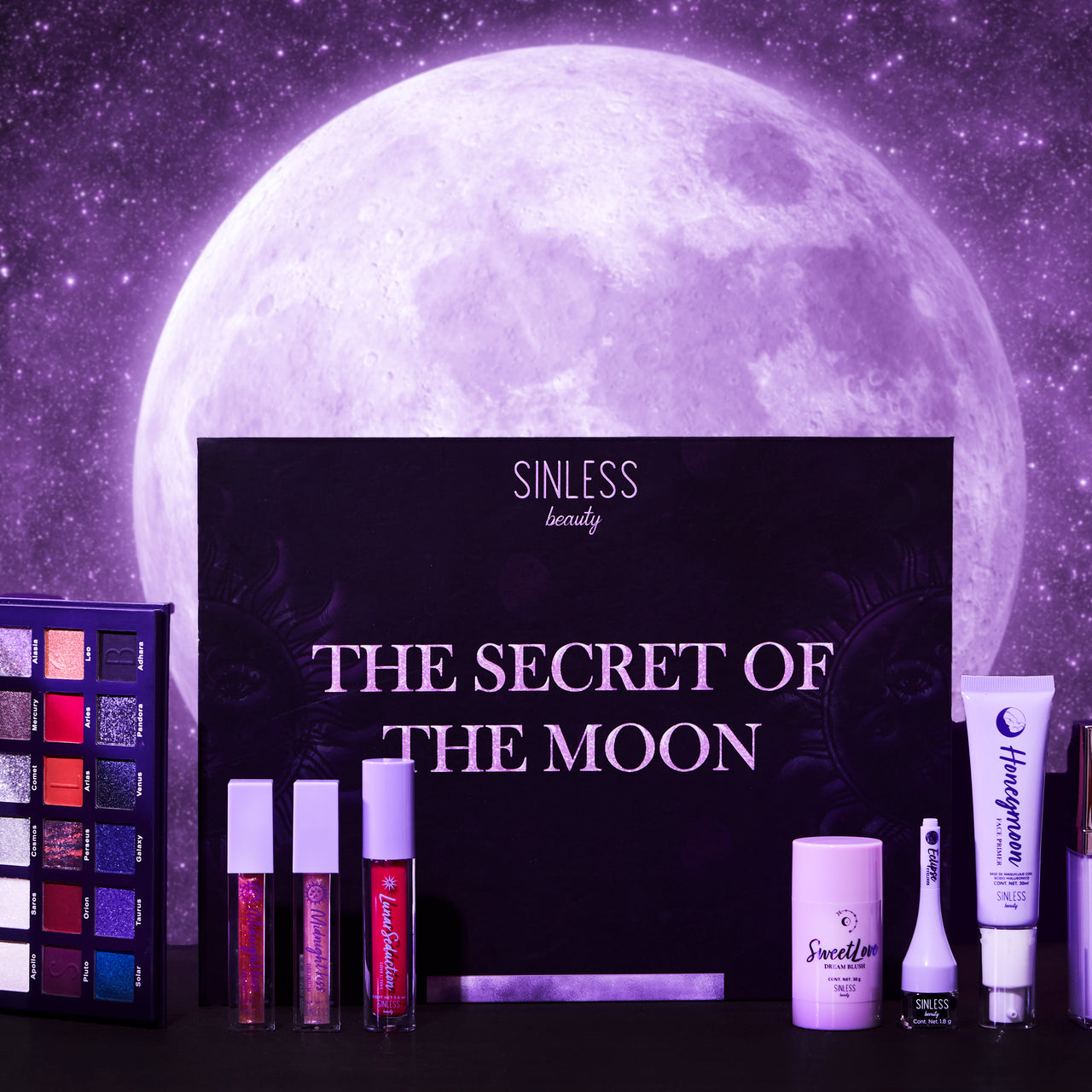 caja PR colección the secret of the moon – Sinless Beauty